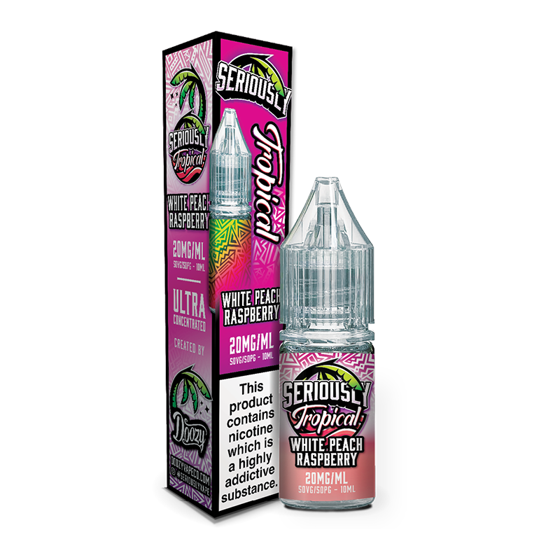 White Peach Raspberry By Seriously Tropical 10ml Nic Salt - Evolution ...