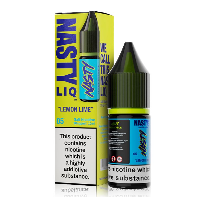Lemon Lime By Nasty Liq 10ml Nic Salt - Evolution Vaping