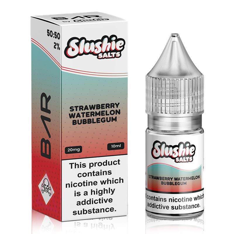 Strawberry Watermelon Bubblegum Bar By Slushie Salt 10ml - Evolution Vaping