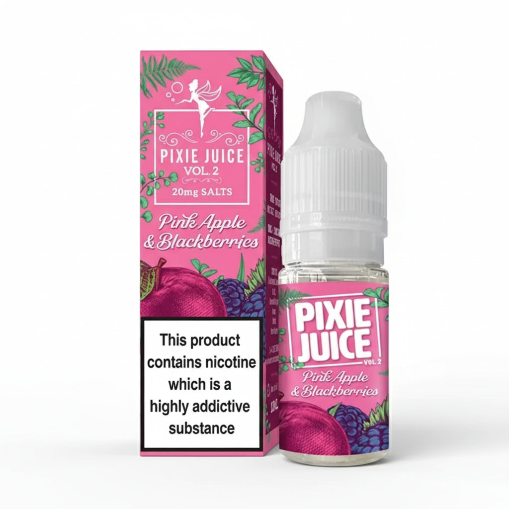 Pink Apple and Blackberries 10ml Nic Salt By Pixie Juice Vol 2 ...