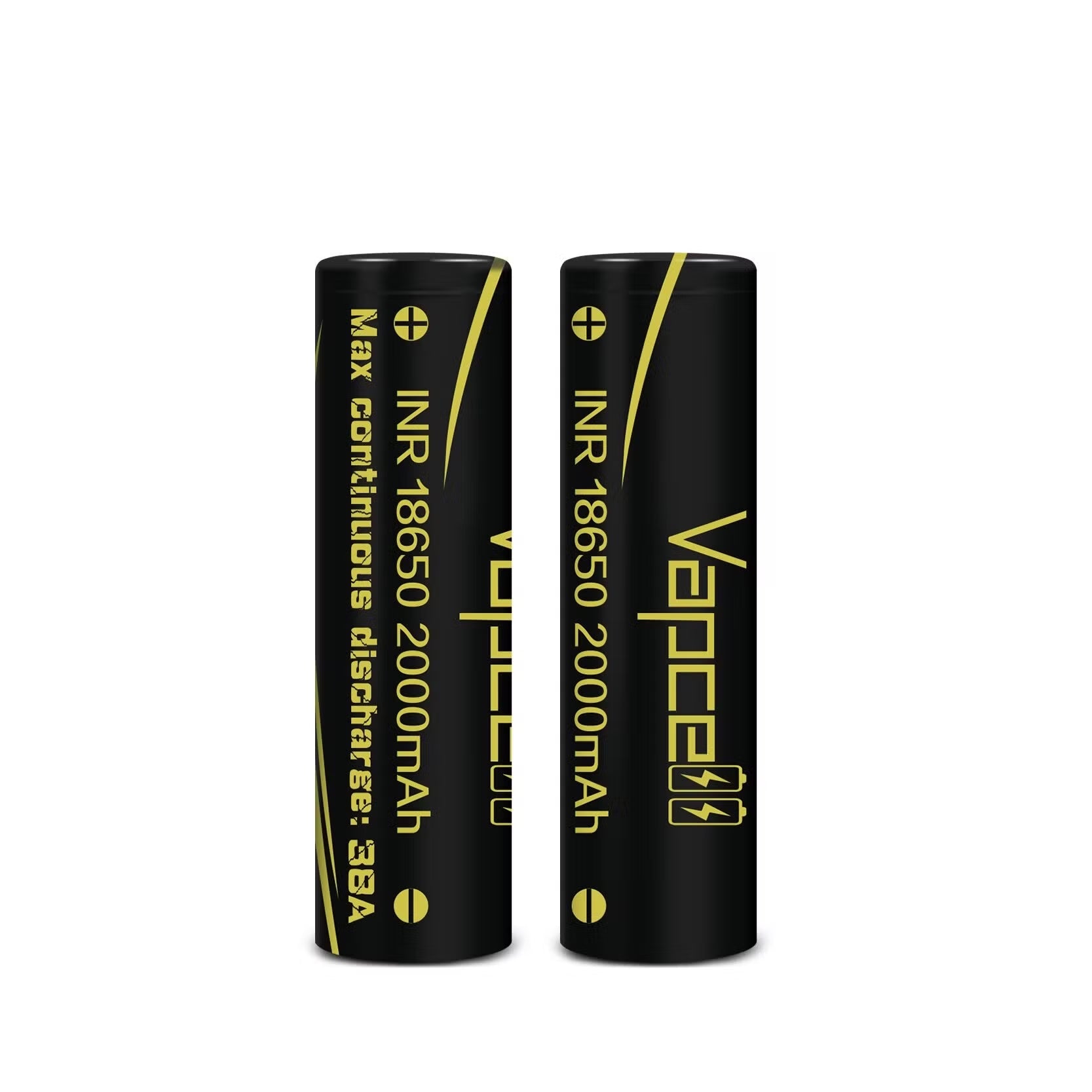 Vapcell INR 2000mAh 18650 Battery - High-Drain 38A Power - Evolution Vaping