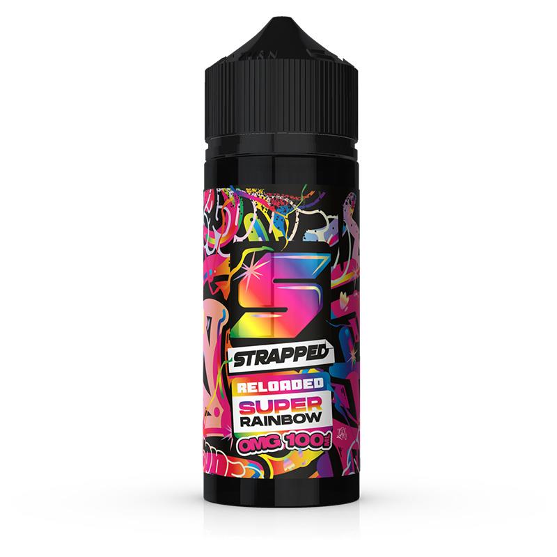 Super Rainbow By Strapped Reloaded 100ml Shortfill - Evolution Vaping